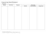 Program Logic Model Worksheet In Word And Pdf Formats