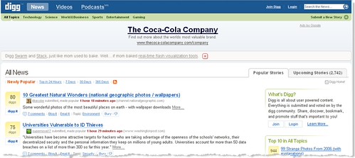 Digg Updates Layout | Fans of Tech