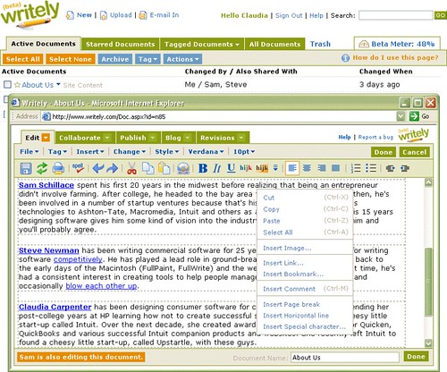 Writely ahora es de Google y pronto abrirá al publico – Internet al dia
