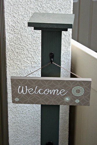DIY: Hand Painted Welcome Sign | Changing My Destiny