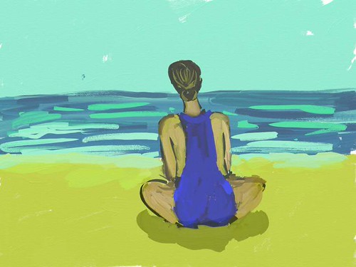 Quiet – Illustration Friday – draw the line