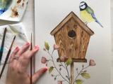 Creating Texture In Watercolour How To Paint Wood Sharone Stevens