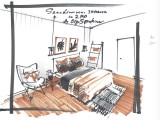 Master An Amazing 2 Point Perspective Interior Sketching Olga Sorokina