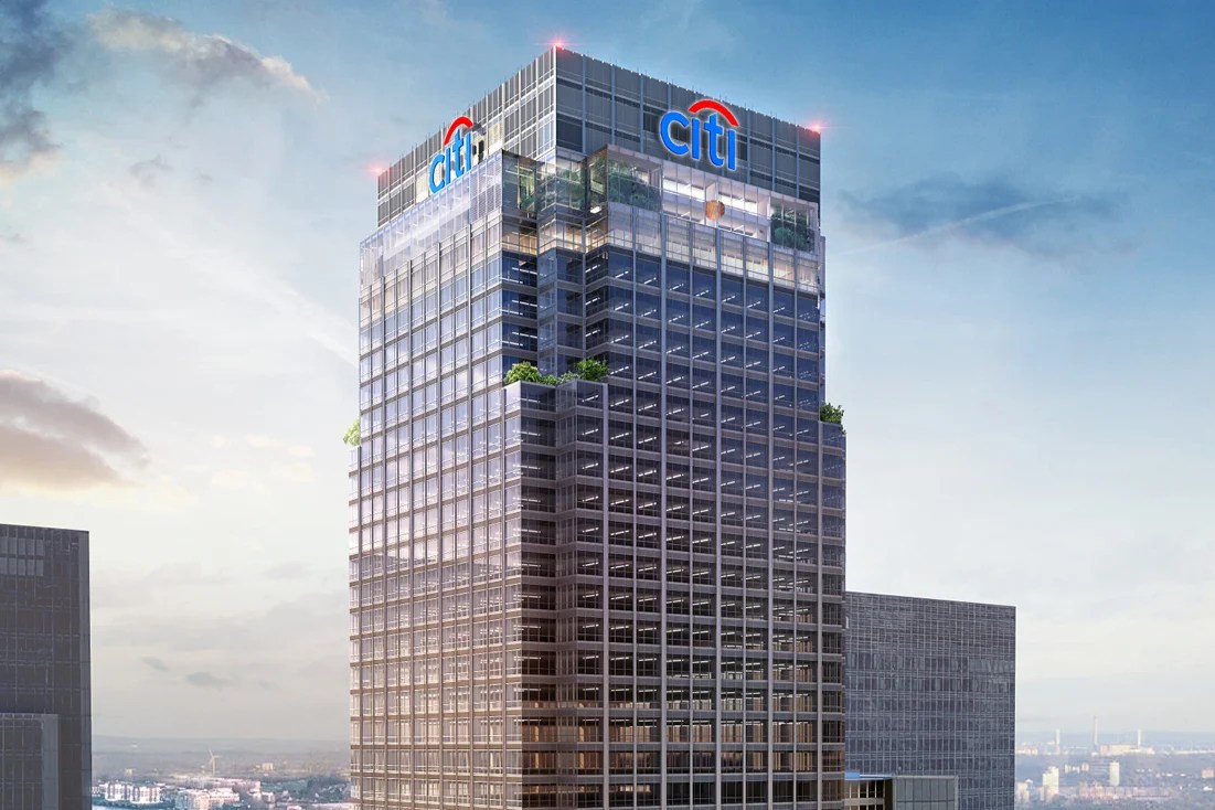 Citi To Spend 100 Million Turning Its Canary Wharf Hq Green And
