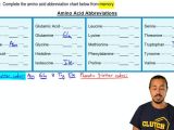 Amino Acid Abbreviation Chart