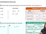 Solving Exponential And Logarithmic Equations Guided Videos Practice