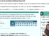 Hypothesis Tests For Correlation Coefficient Using Ti 84 Guided
