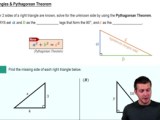 Solving Right Triangles With The Pythagorean Theorem Channels For