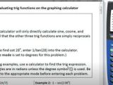 How To Use Trig Functions On The Ti 84 Calculator Study Prep In Pearson