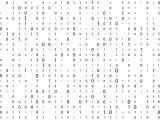 Binary Code Digital Technology Background Digital Data Stream Matrix