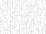 Binary Code Digital Technology Background Digital Data Stream Matrix