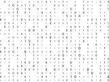 Binary Code Digital Technology Background Digital Data Stream Matrix