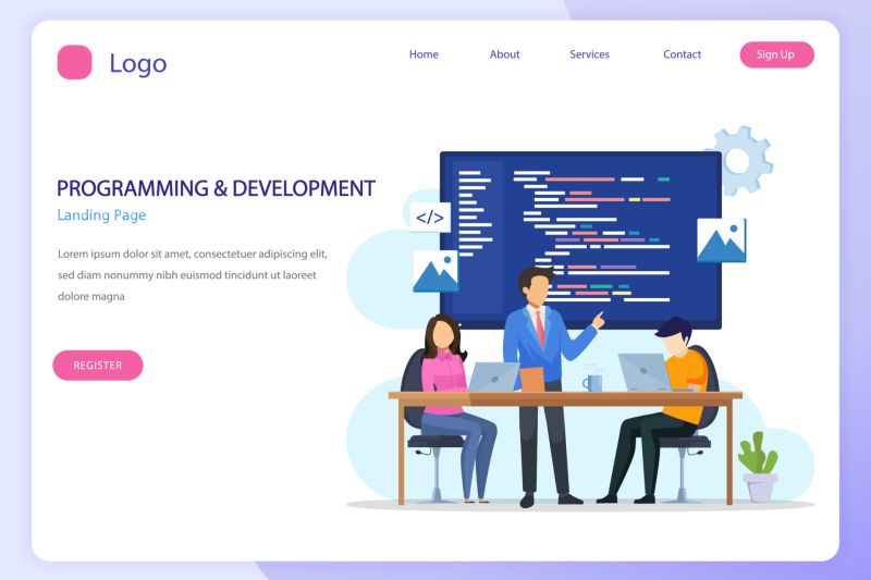 Programmers While Coding Programming Planet - Download Ultra HD Dark Design | 8K