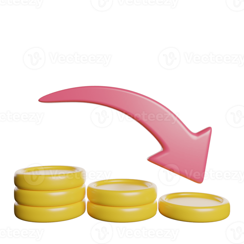 Bar Chart Report Analytics Statistic Decrease Arrow Png Decreasing - Classic Gradient Picture - Mobile