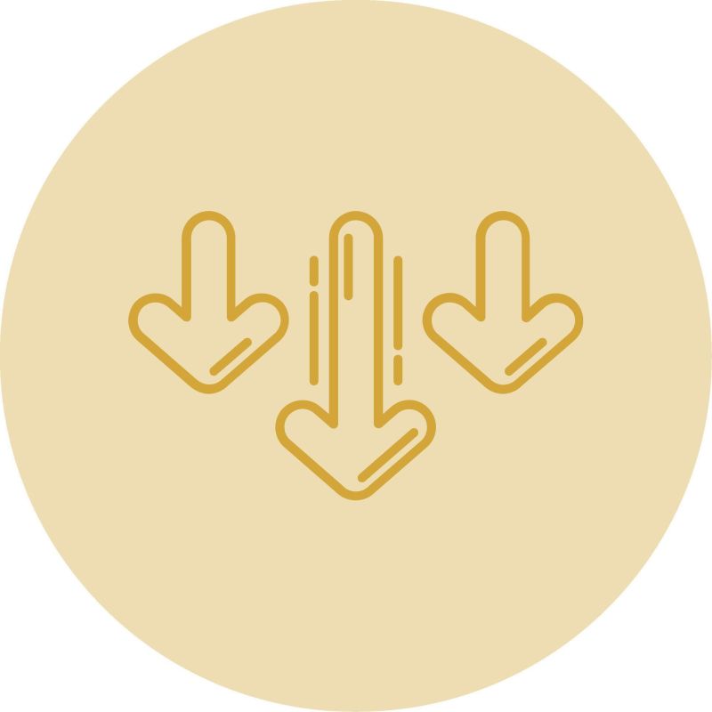 Decrease Line Yellow Circle Icon 41718968 Vector Art At Vecteezy - Best Nature Photos in 4K