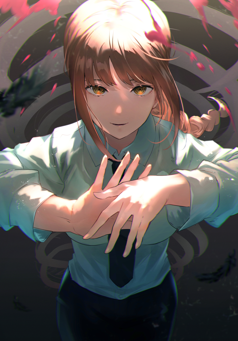 Anime Makima Portrait Chainsaw Man : Realistic Makima Portrait By ...