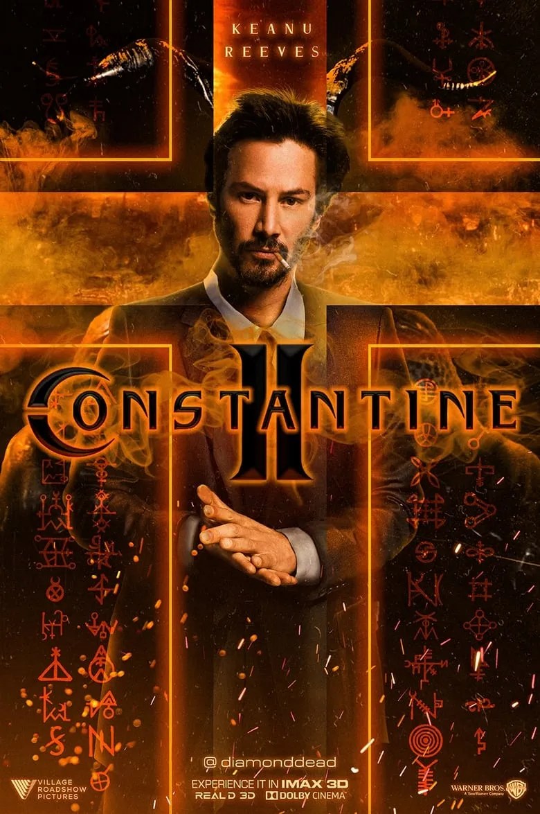 Keanu Reeves Returns From Hell In Constantine 2 Fan Poster