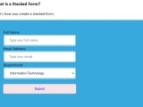 How To Create A Stacked Form In Css