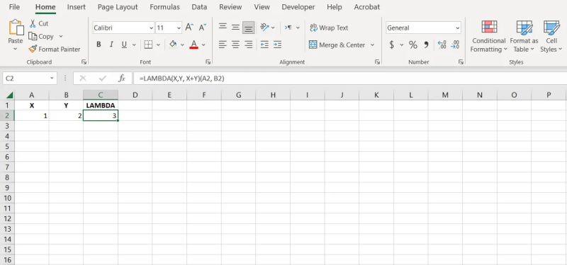 How to Use the LAMBDA Function in Excel
