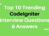 Top 10 Codeigniter Interview Questions Answers
