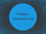 Loop With Character Vector In R Example For Loop Over String
