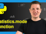 Mode Multimode Functions Of Statistics Module In Python Example