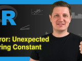 R Error Unexpected String Constant In X Example Reproduce Fix