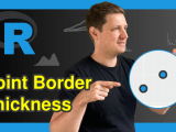 Control Point Border Thickness Of Ggplot2 Scatterplot In R Example