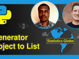 How To Convert Generator Object To List In Python 3 Examples