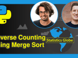 Run Merge Sort Counting Inversions Algortihm In Python Example