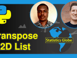 Transpose 2d List In Python 3 Examples Swap Rows Columns