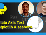 How To Rotate Axis Text In Python Matplotlib Seaborn Examples