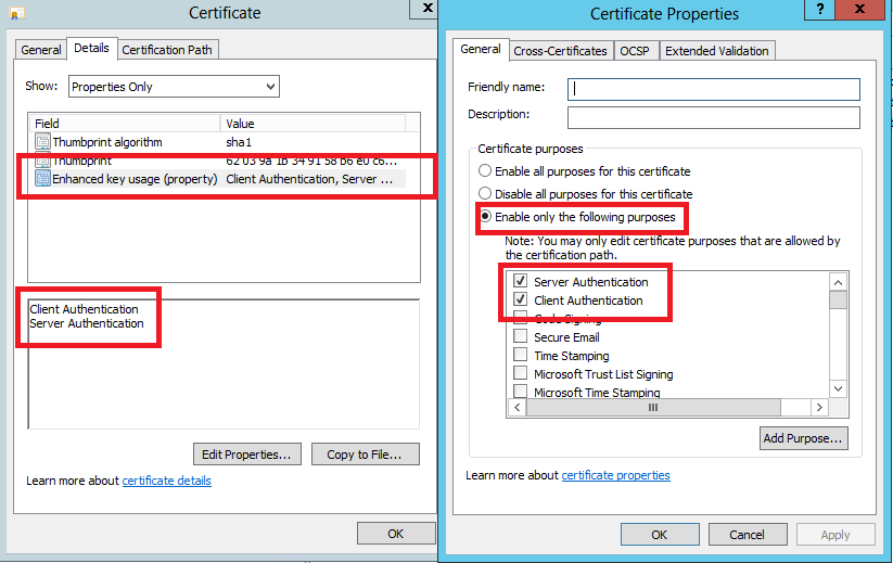 SCOM – Certificate Missing Enhanced Key Usage EventID 20050 ...