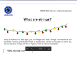 Python Coding Camp Y5 Y9 Stemlook