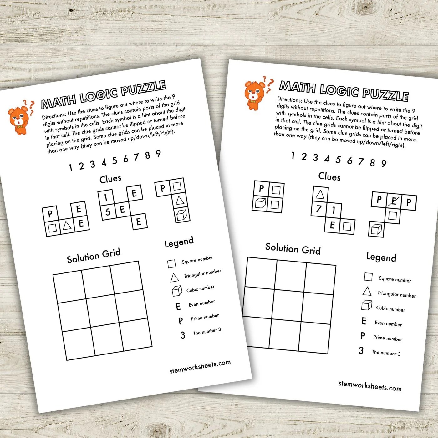 Math Logic Puzzles Worksheets Logic Puzzle Of The Day For Kids Brain