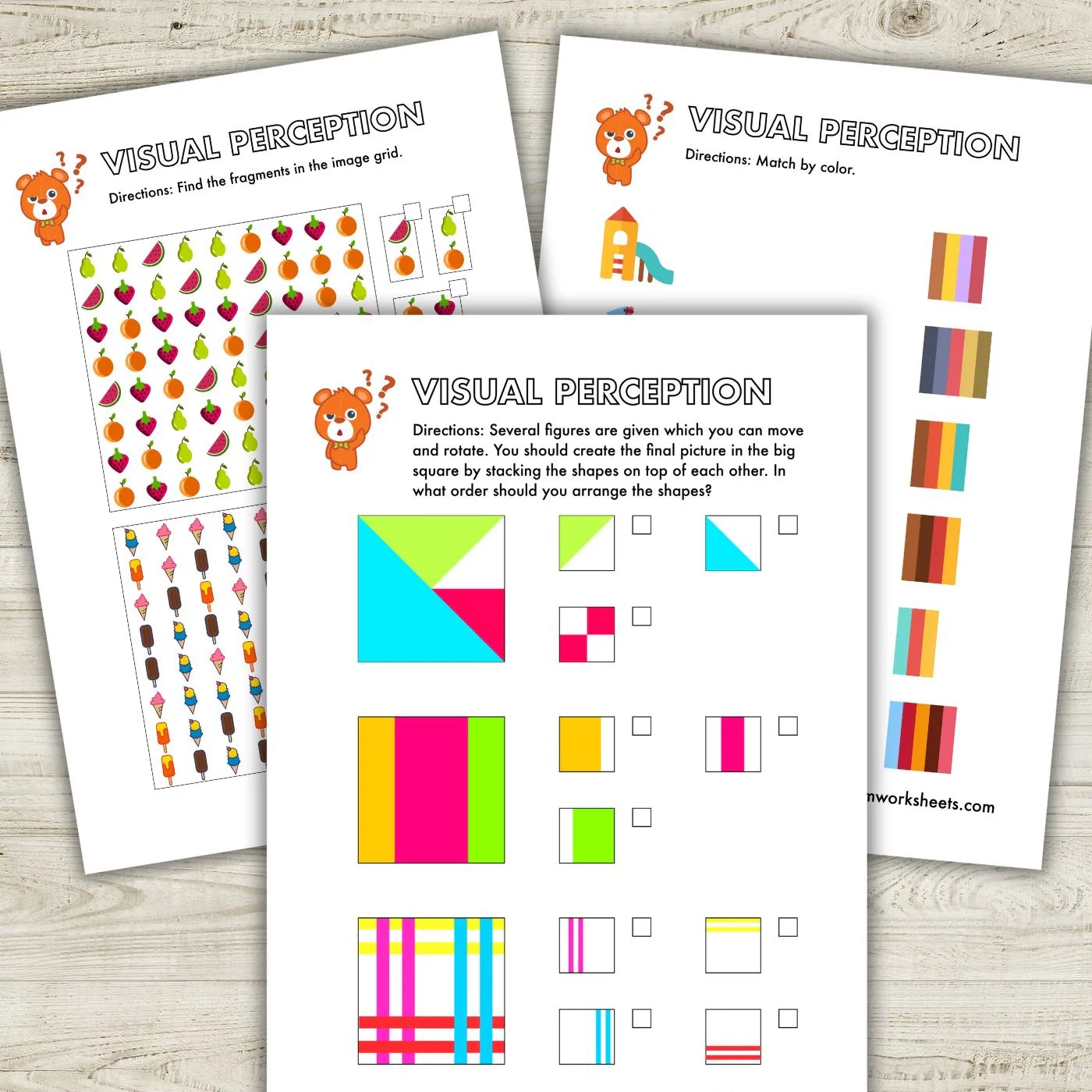 Free Visual Perception Pack 3 Stemworksheets
