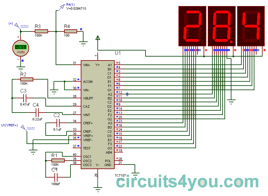 Digital Voltmeter Internal Circuit Diagram - Circuit Diagram
