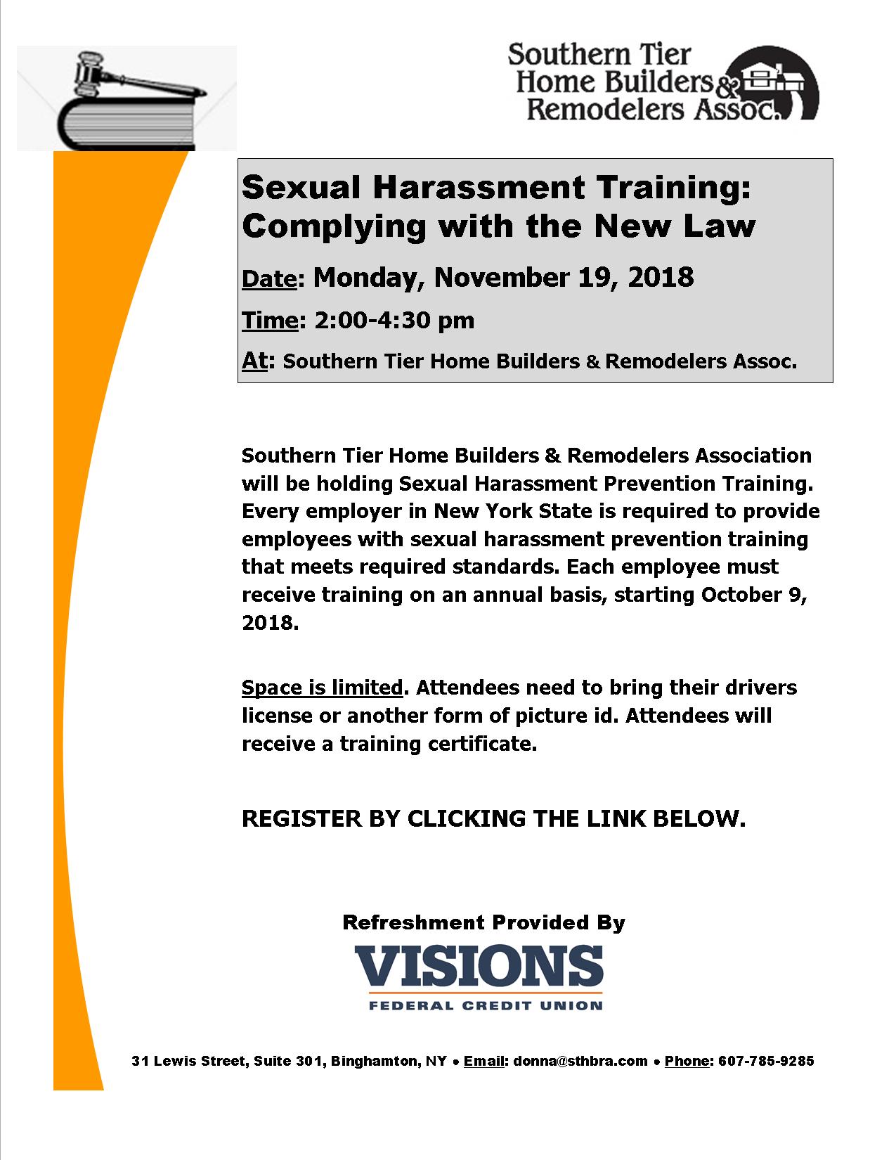 Sexual Harassment Flyer | STHBRA | Connecting Home Owners to ...