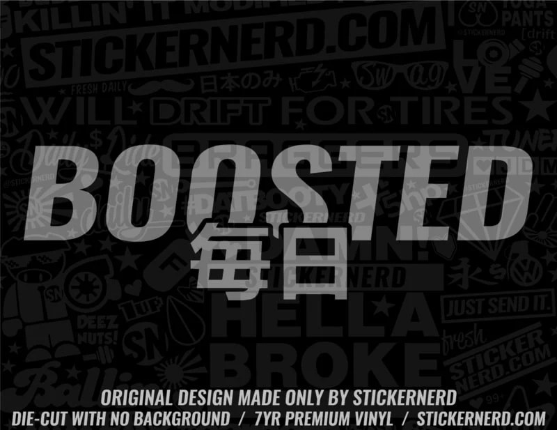 Boost Stickers Jdm Turbo Decals Vinyl Stickers Stickernerd