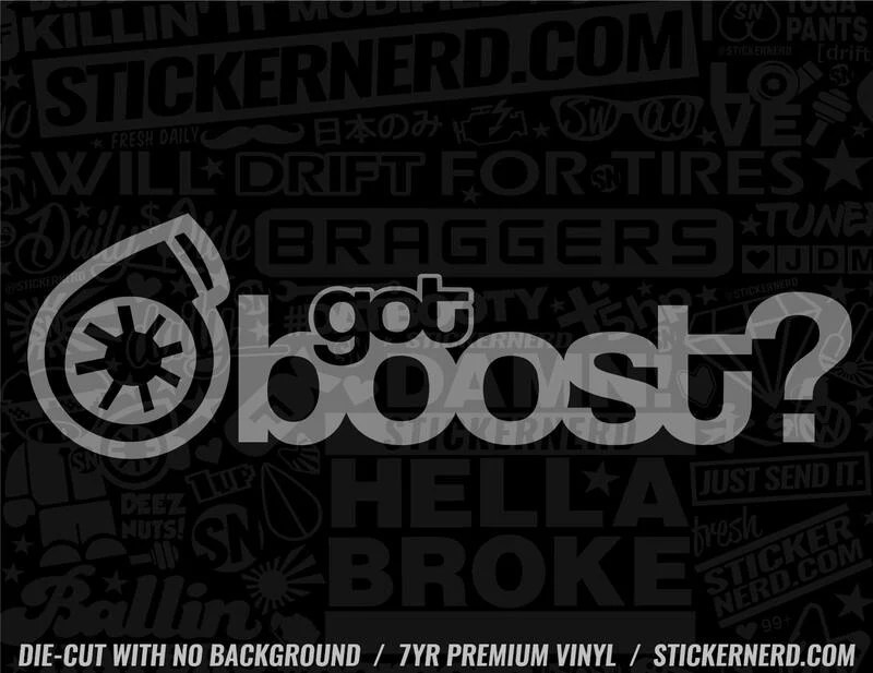 Boost Stickers Jdm Turbo Decals Vinyl Stickers Stickernerd