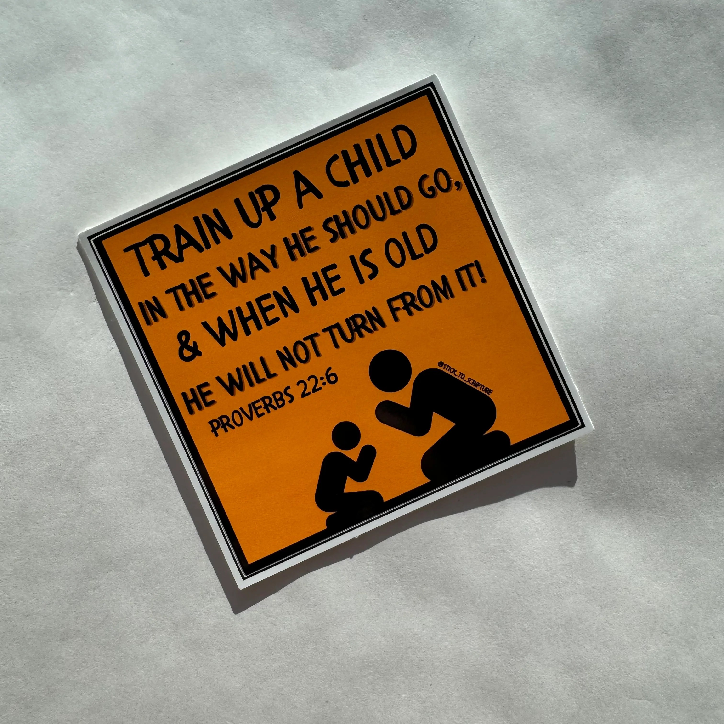 Train Up A Child Proverbs 22 6 Sticker Stick To Scripture