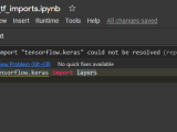 Python Import Tensorflow Keras Could Not Be Resolved After