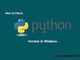 How To Check Python Version In Windows