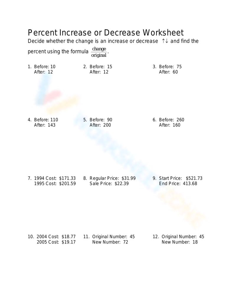 Percentage Increase Decrease Worksheet - Retina Gradient Patterns for Desktop