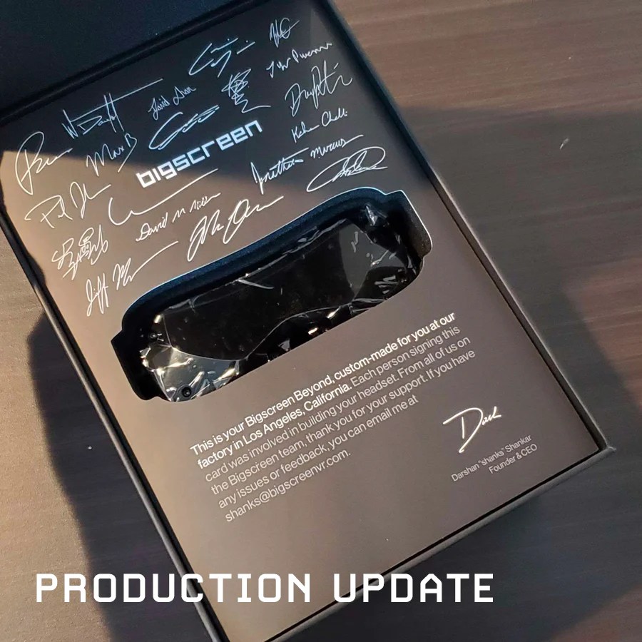 Production Update 80 Units Per Hour Bigscreen