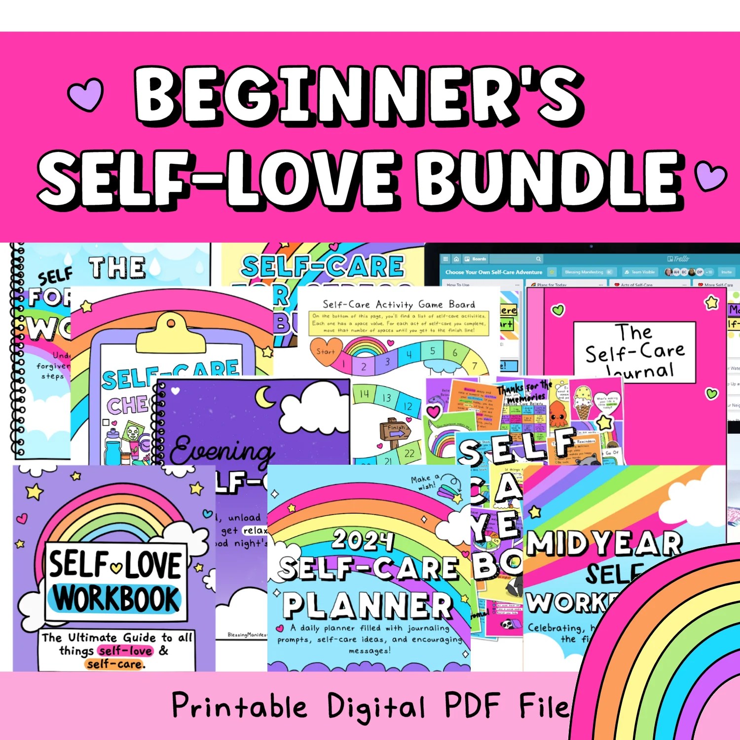 Self Love Rainbow Worksheets And Workbooks Selfloverainbow