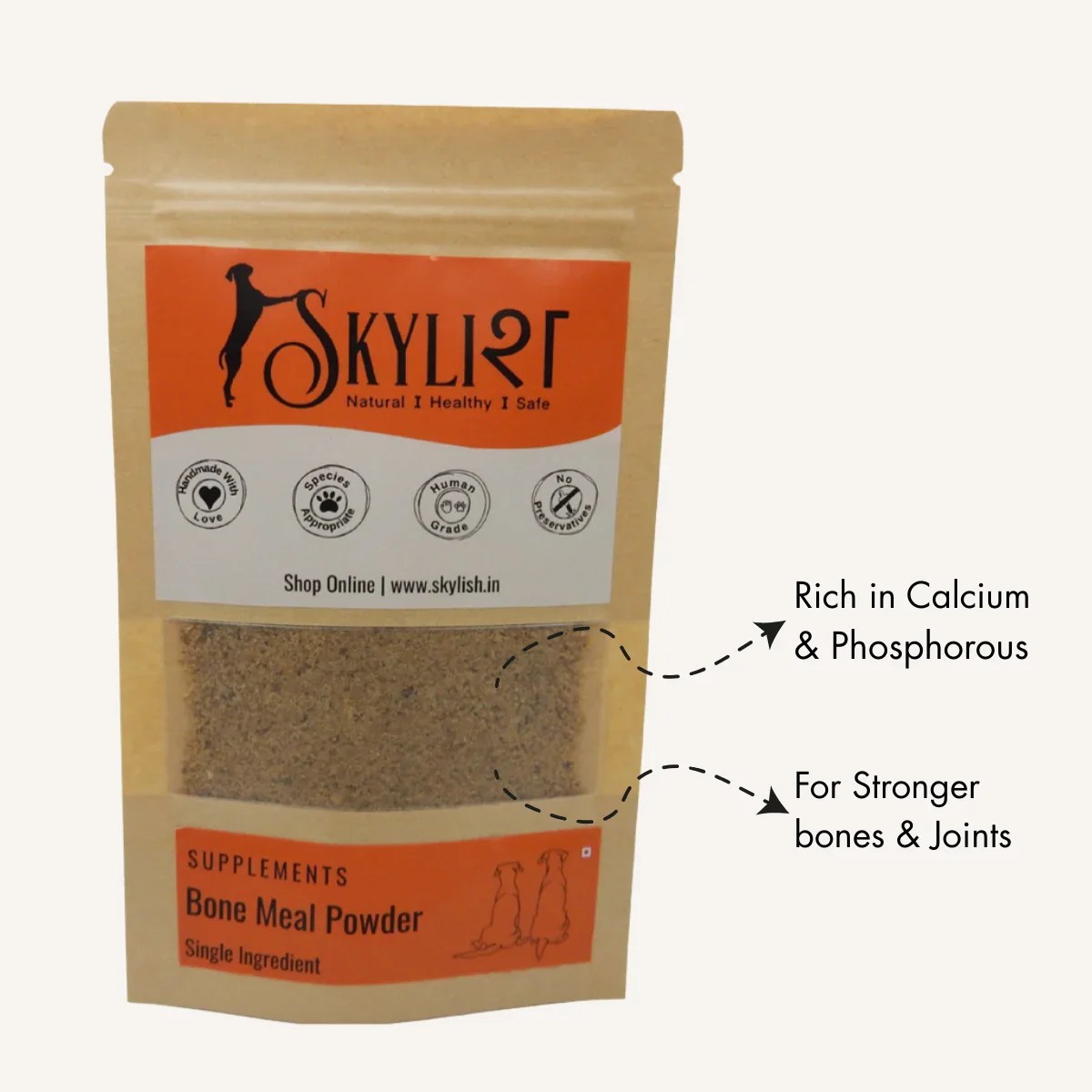 Duck Bone Meal Powder For Dogs 50 Gm Thepack Store