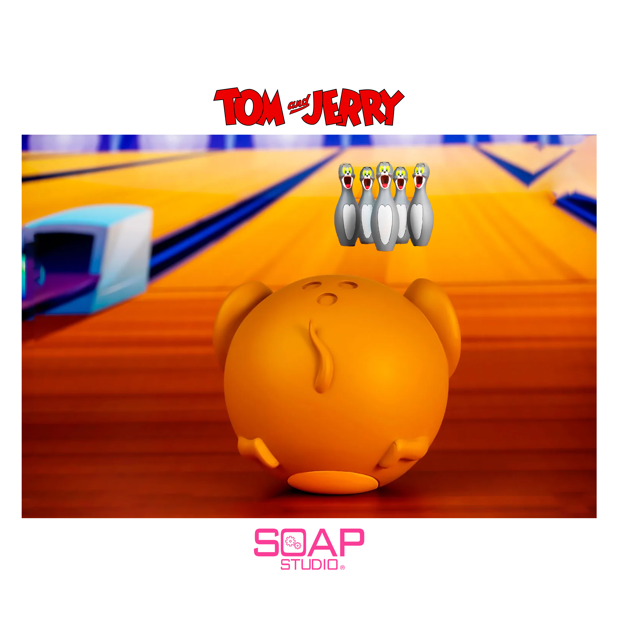 TOM AND JERRY BOWLING VINYL FIGURES - B3 STORE