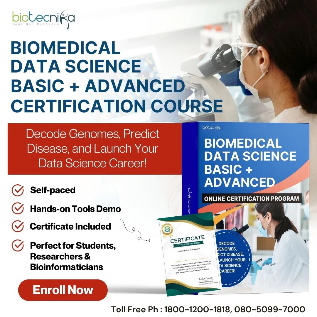 Biomedical Data Science Certification Course Basic To Advanced Tools