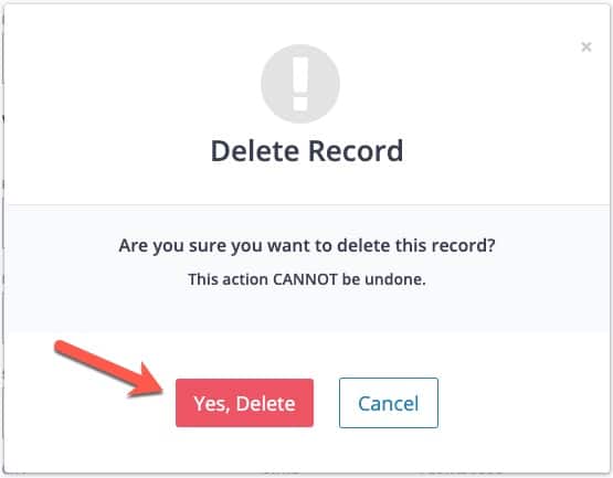 How To Delete Records In STRATAFOLIO